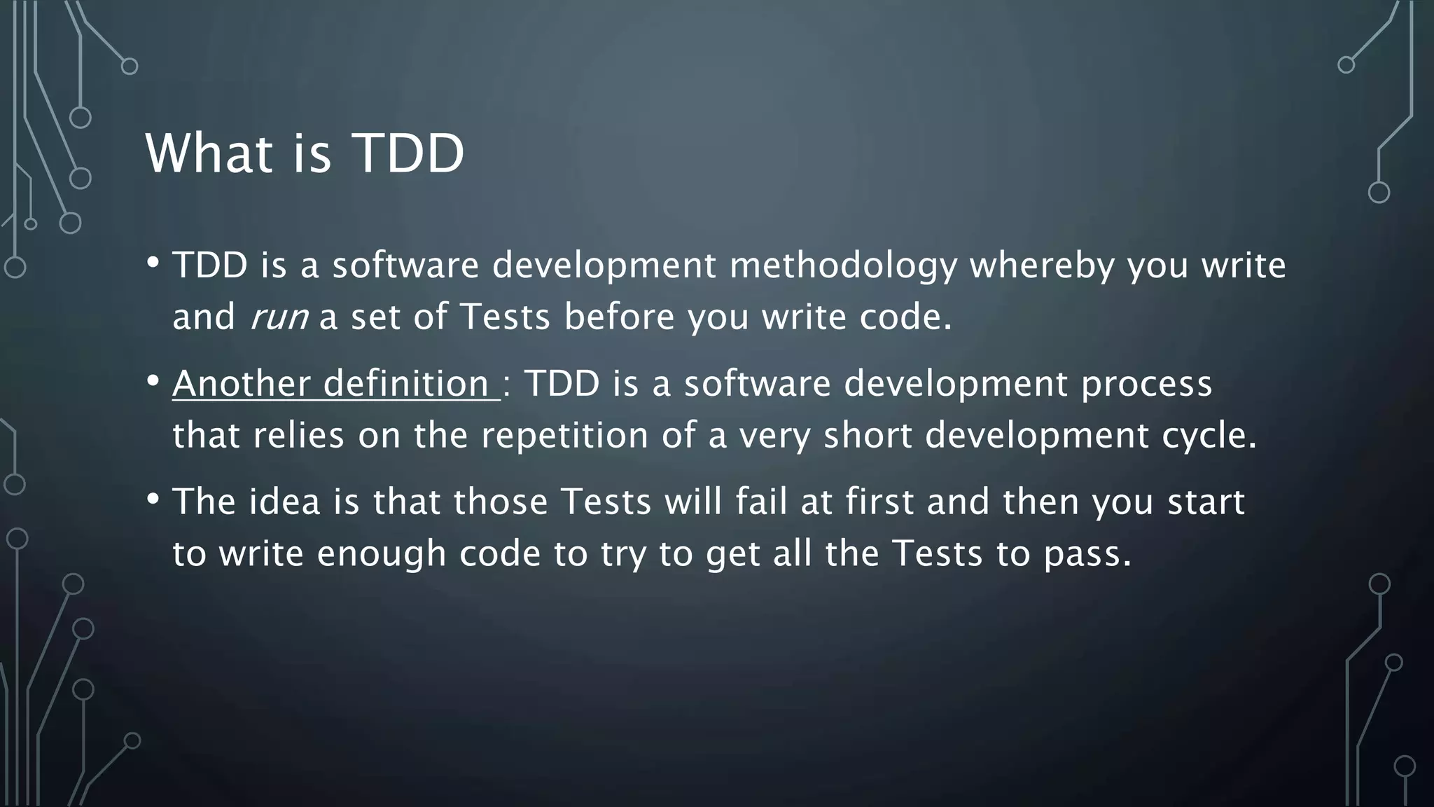 Tdd and bdd | PPTX