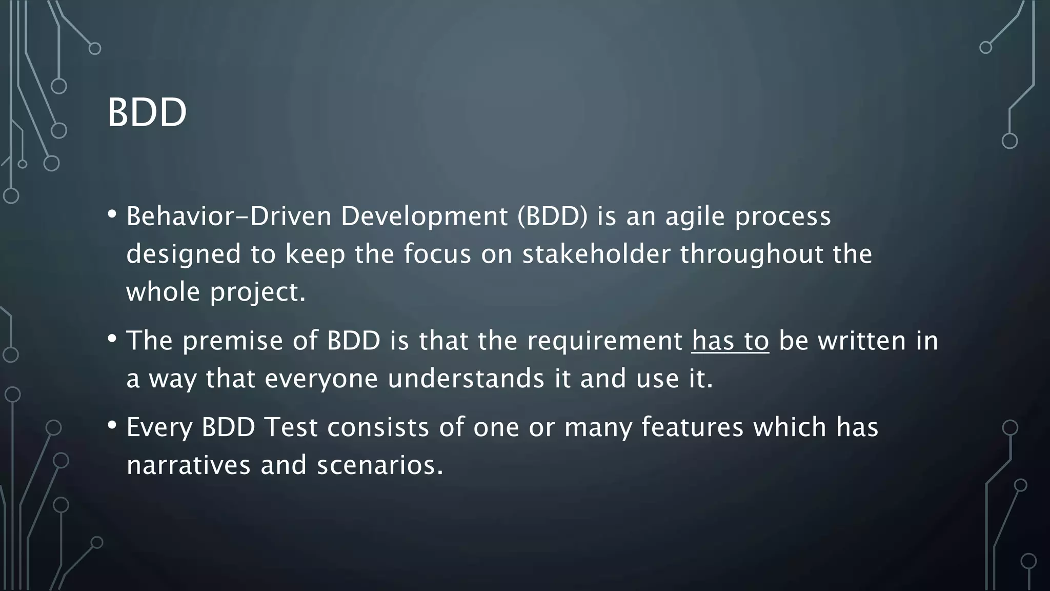 Tdd and bdd | PPTX