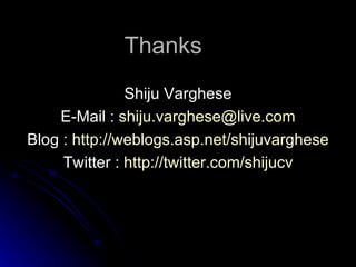 TDD with ASP.NET MVC 1.0 | PPT