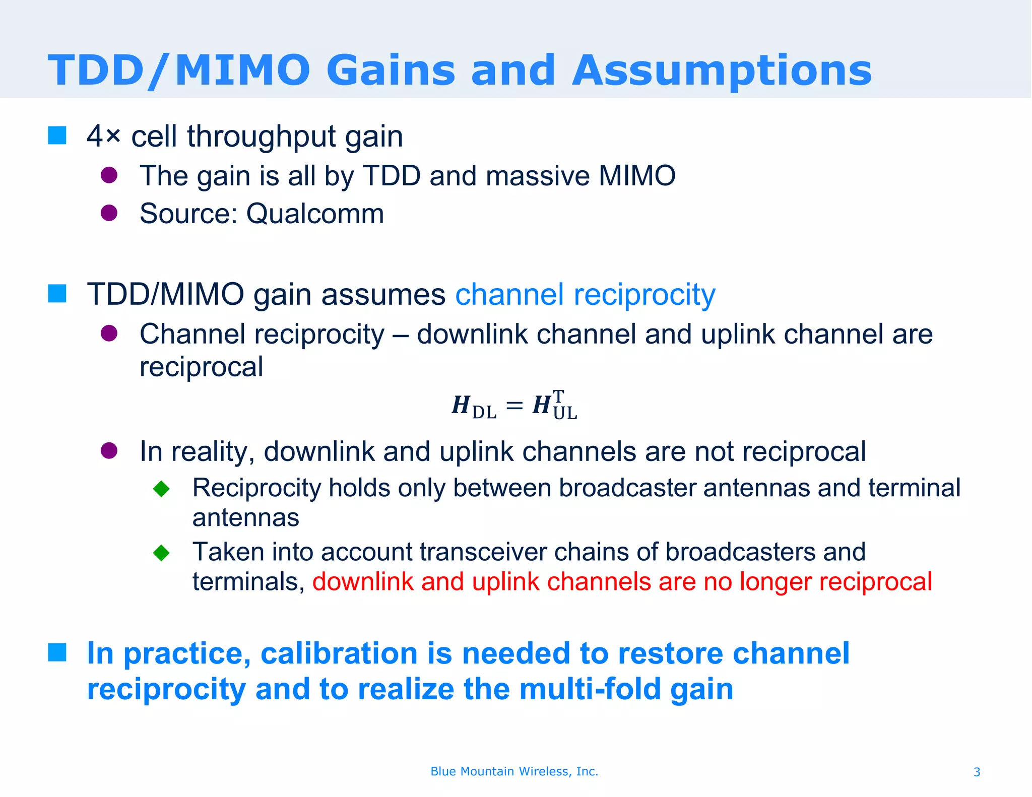 Massive MIMO Channel Calibration in TDD Wireless Networks | PDF