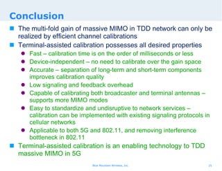 Massive MIMO Channel Calibration in TDD Wireless Networks | PDF