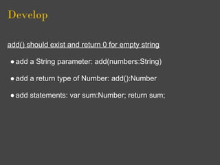 Code Kata: String Calculator in Flex | PDF