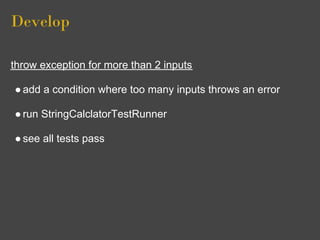 Code Kata: String Calculator in Flex | PDF