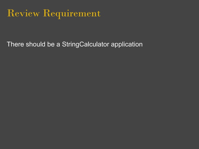 Code Kata: String Calculator in Flex | PPT