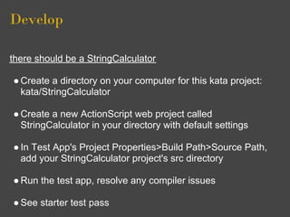 Code Kata: String Calculator in Flex | PDF