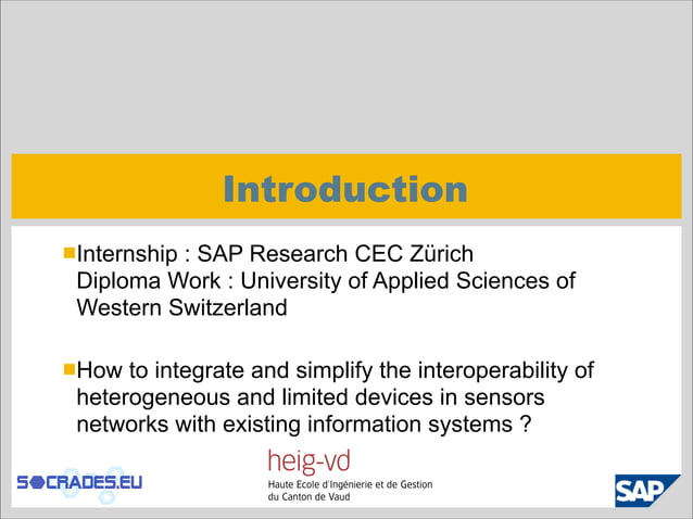 Resource Oriented Architecture In Wireless Sensor Network Ppt