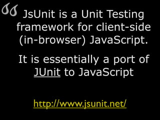 Javascript orientado a testes | KEY | Web Development | Internet