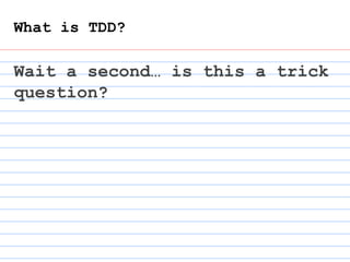 Tdd in practice | PPT