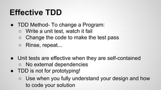 TDD in Python With Pytest | PPT