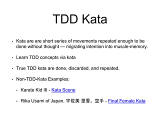 Intro to TDD Using PHPUnit: A FizzBuzz Kata | PPTX