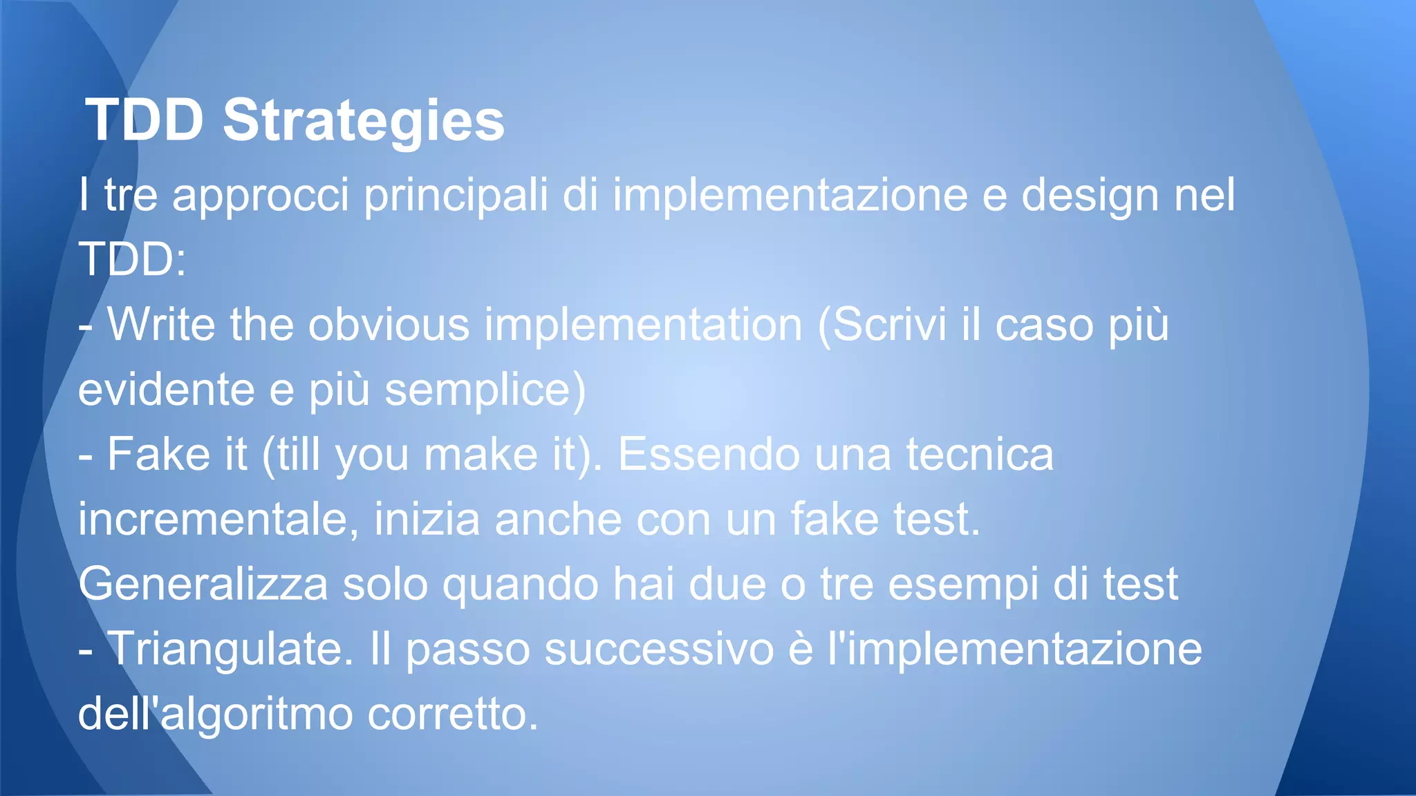 TDD patterns and TDD strategies | PDF
