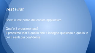 TDD patterns and TDD strategies | PDF
