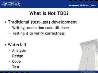 Test-Driven Development in the Corporate Workplace | PPT