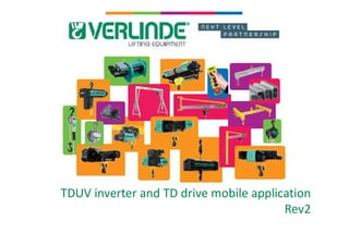 Manual Verlinde TD Drive con mención en programación de VDF | PPT