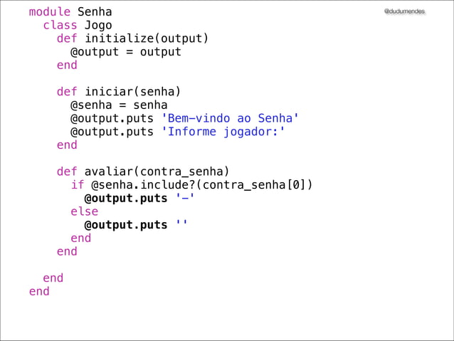 TDD - Prática com RSpec