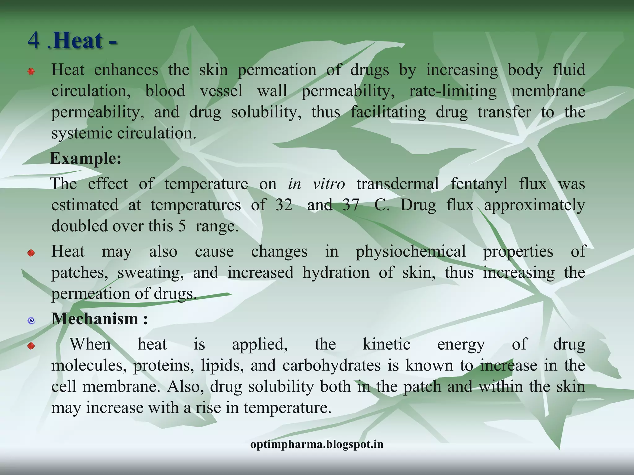 Transdermal Drug Delivery System | PPTX