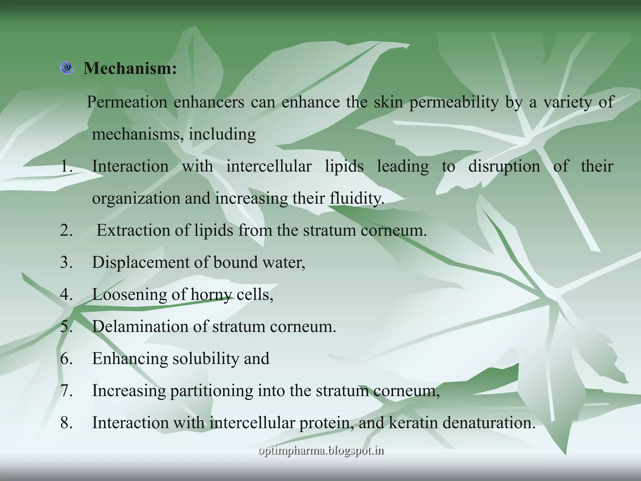 Transdermal Drug Delivery System | PPTX