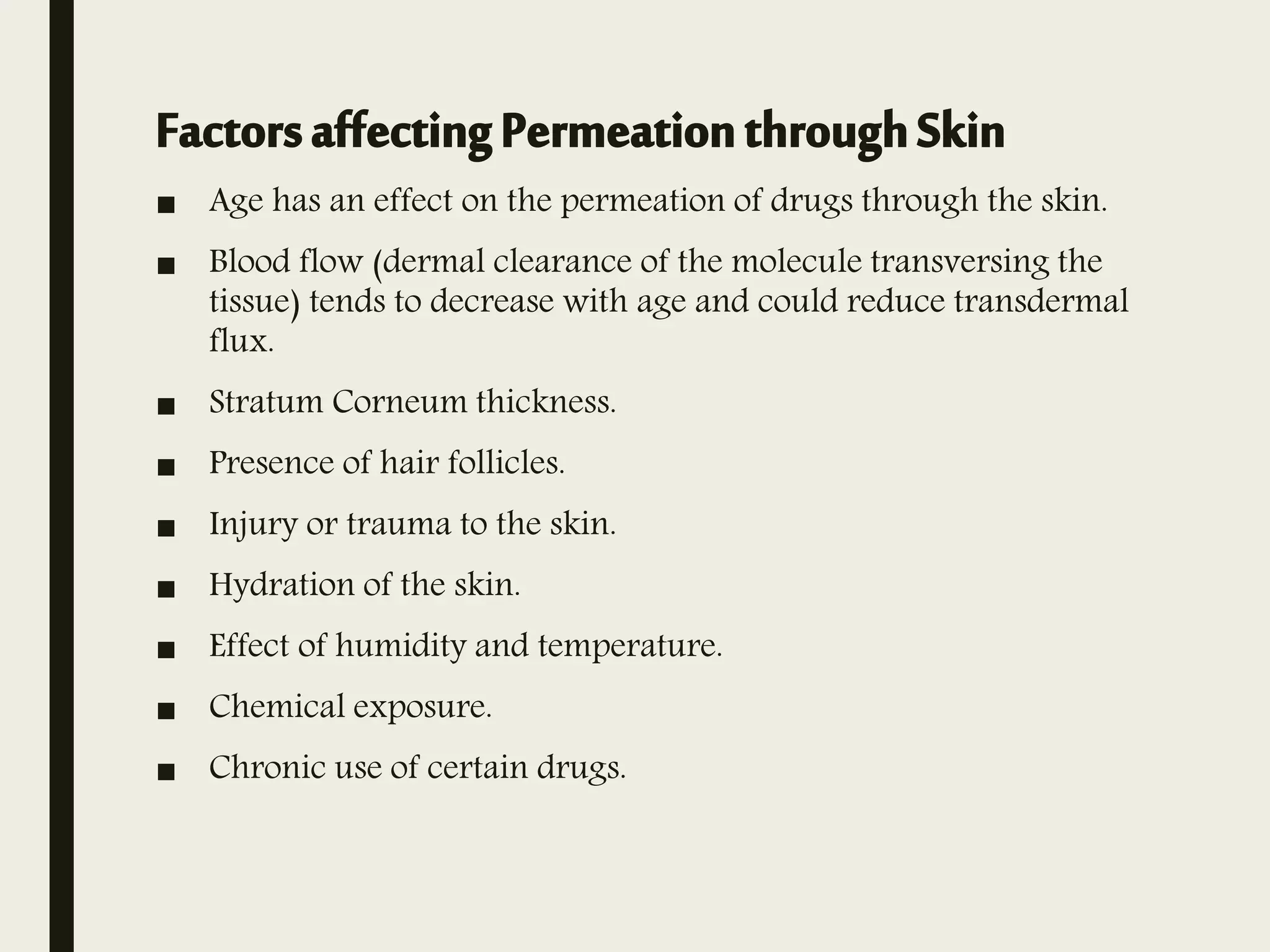 Transdermal Drug Delivery System | PPTX | Skin and Dermatology ...