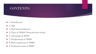 Transdermal drug delivery system by Nayan Shridhar Kakde | PPT