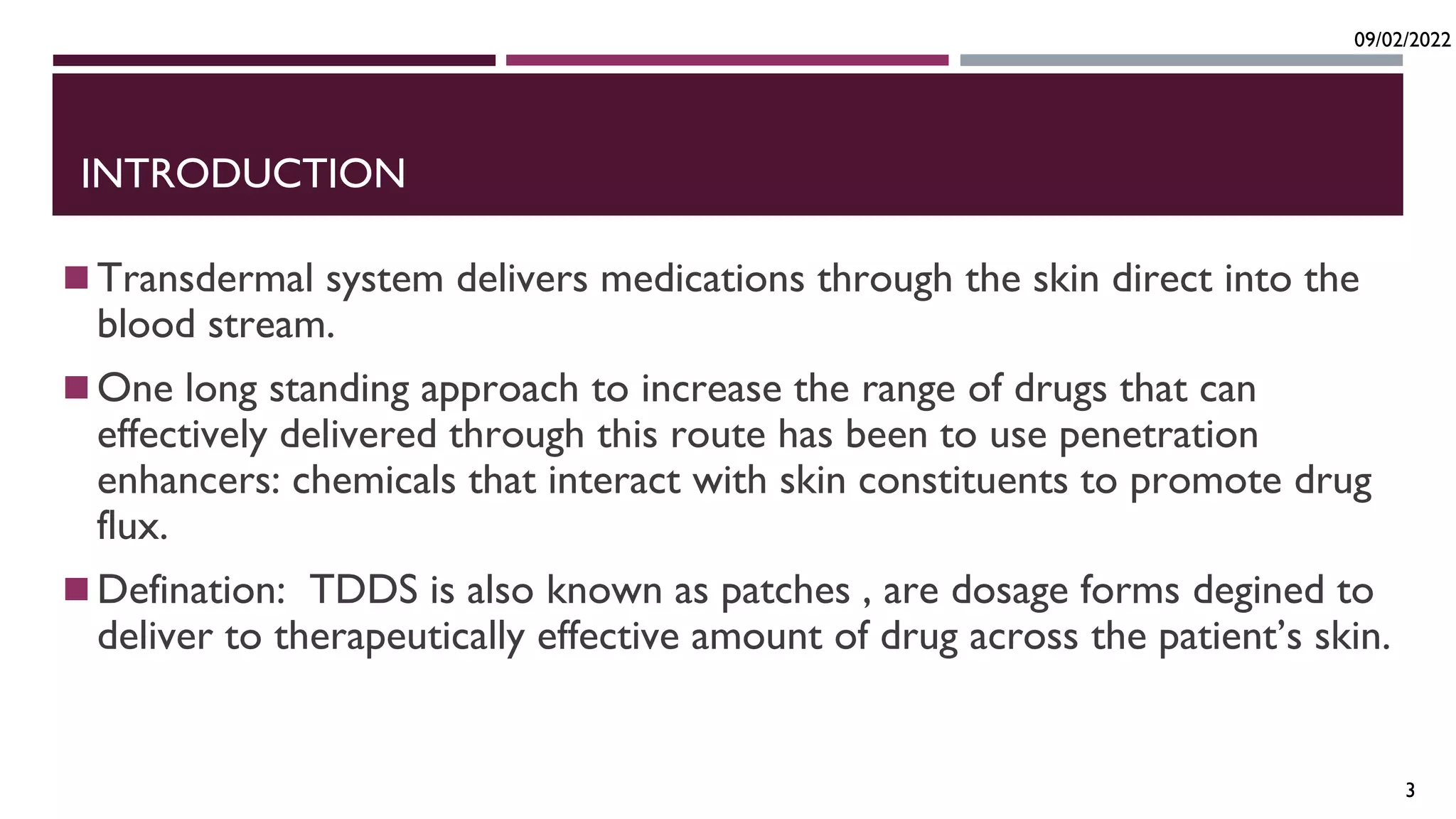 Transdermal Drug Delivery System | PDF