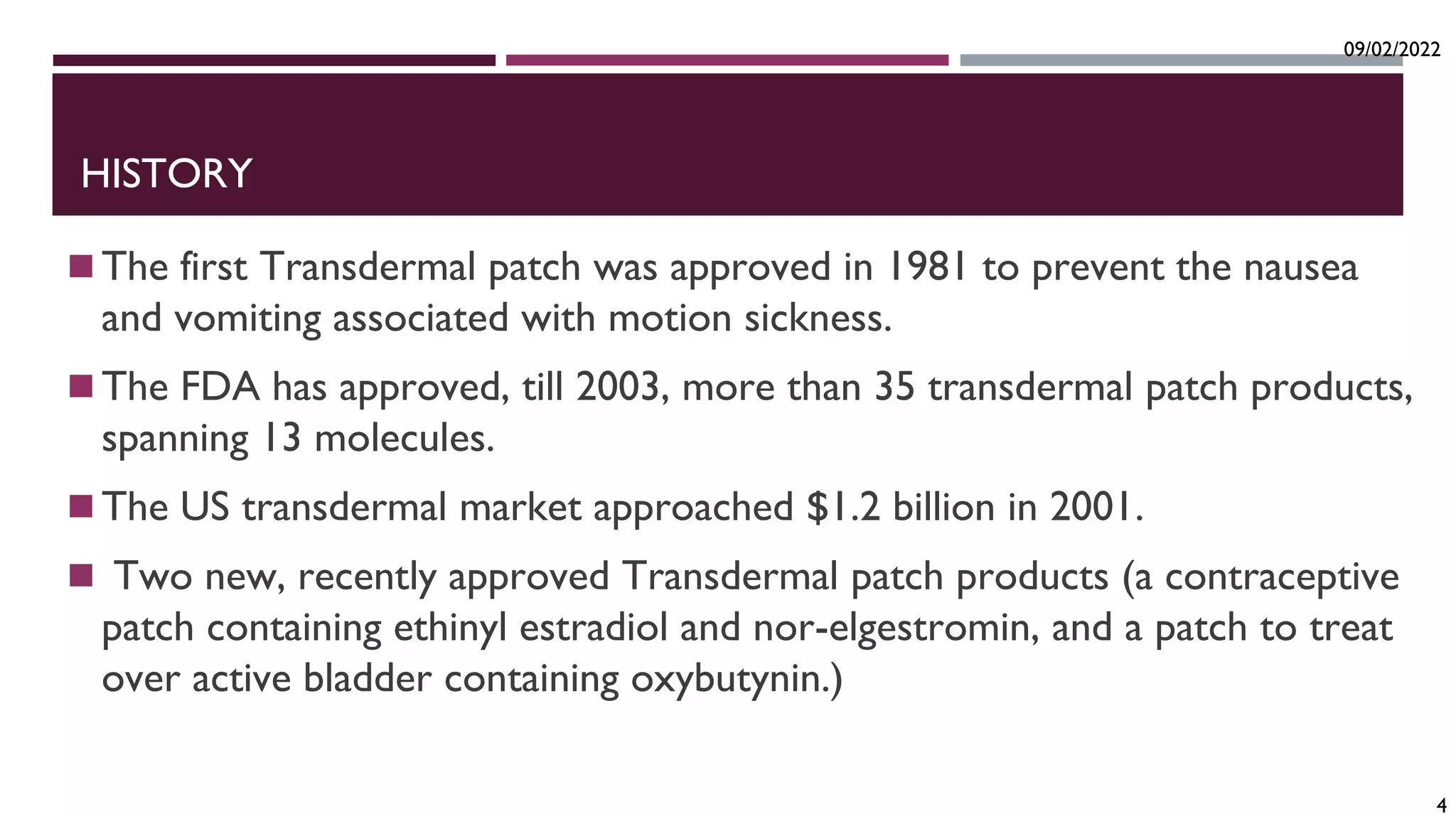 Transdermal Drug Delivery System | PPT