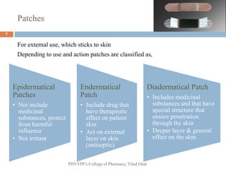 Transdermal Drug Delivery System | PPTX | Skin and Dermatology ...