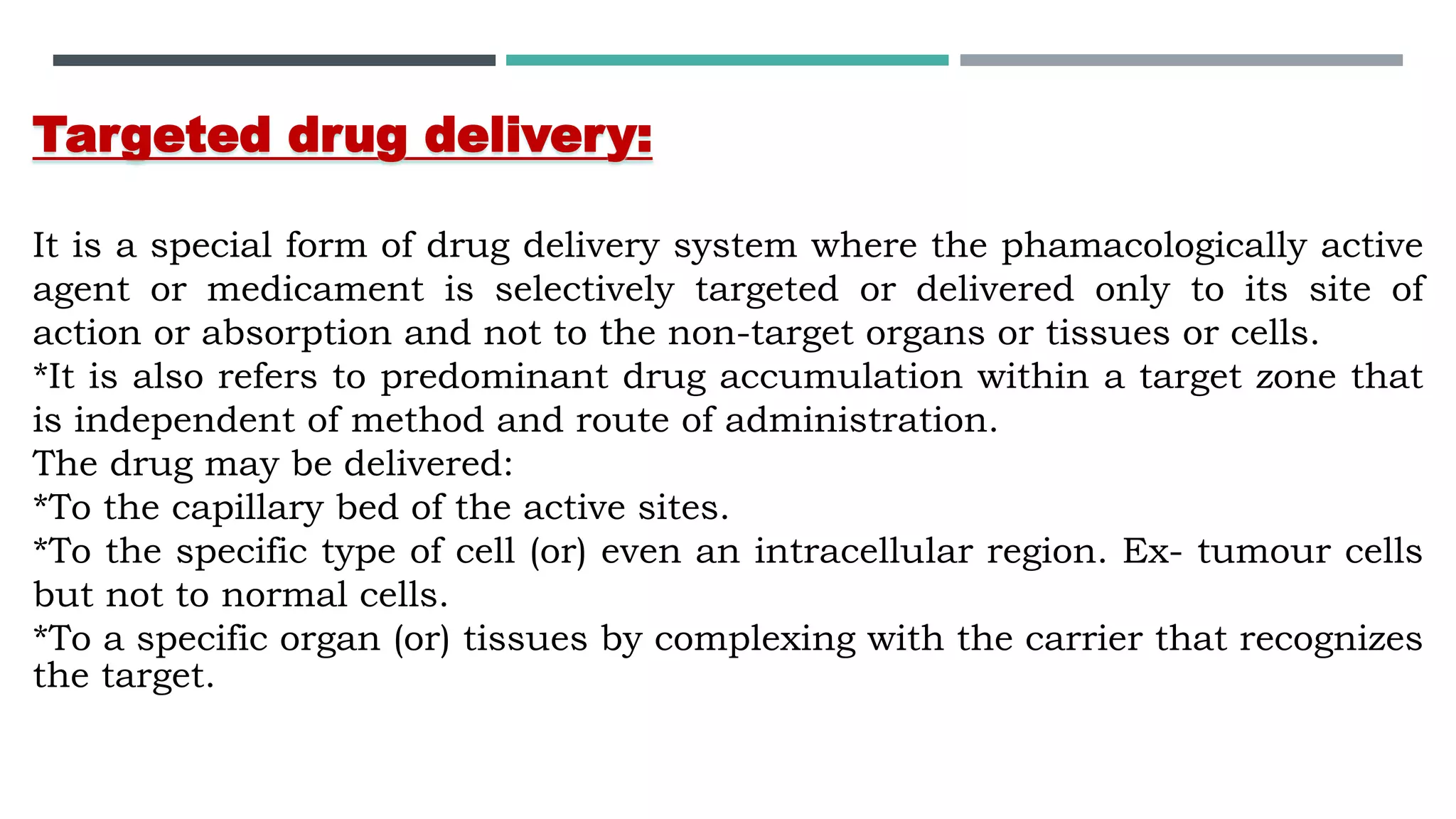 TDDS targeted drug delivery system | PPTX