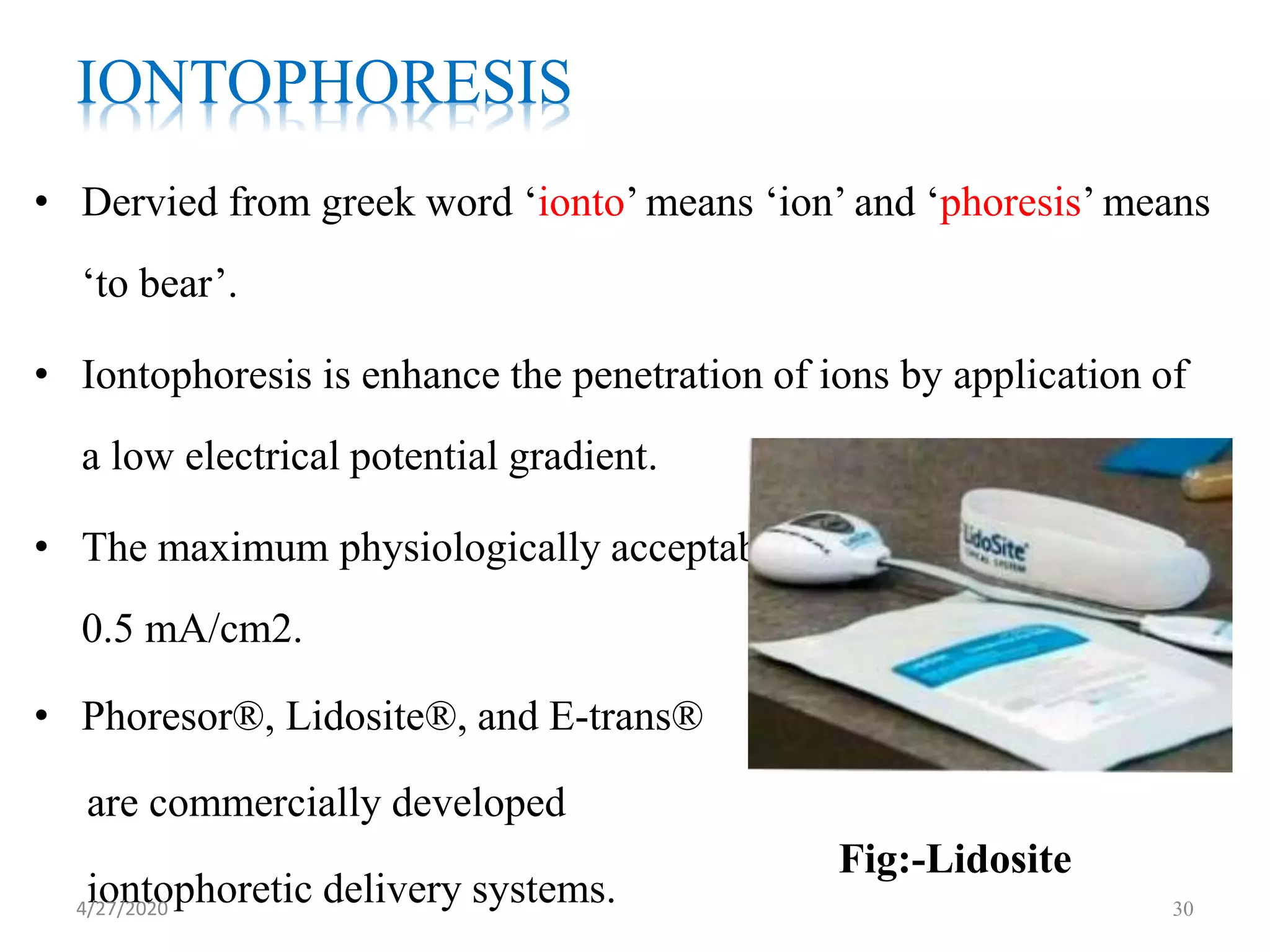 Introduction of Transdermal Drug Delivery System (TDDS) | PPTX
