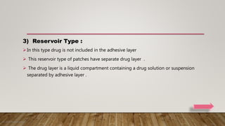 Trans Dermal Drug Delivery System Prasad Katare 02 | PPT