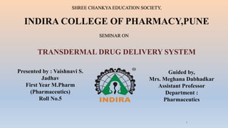 Transdermal Drug delivery Study | PDF