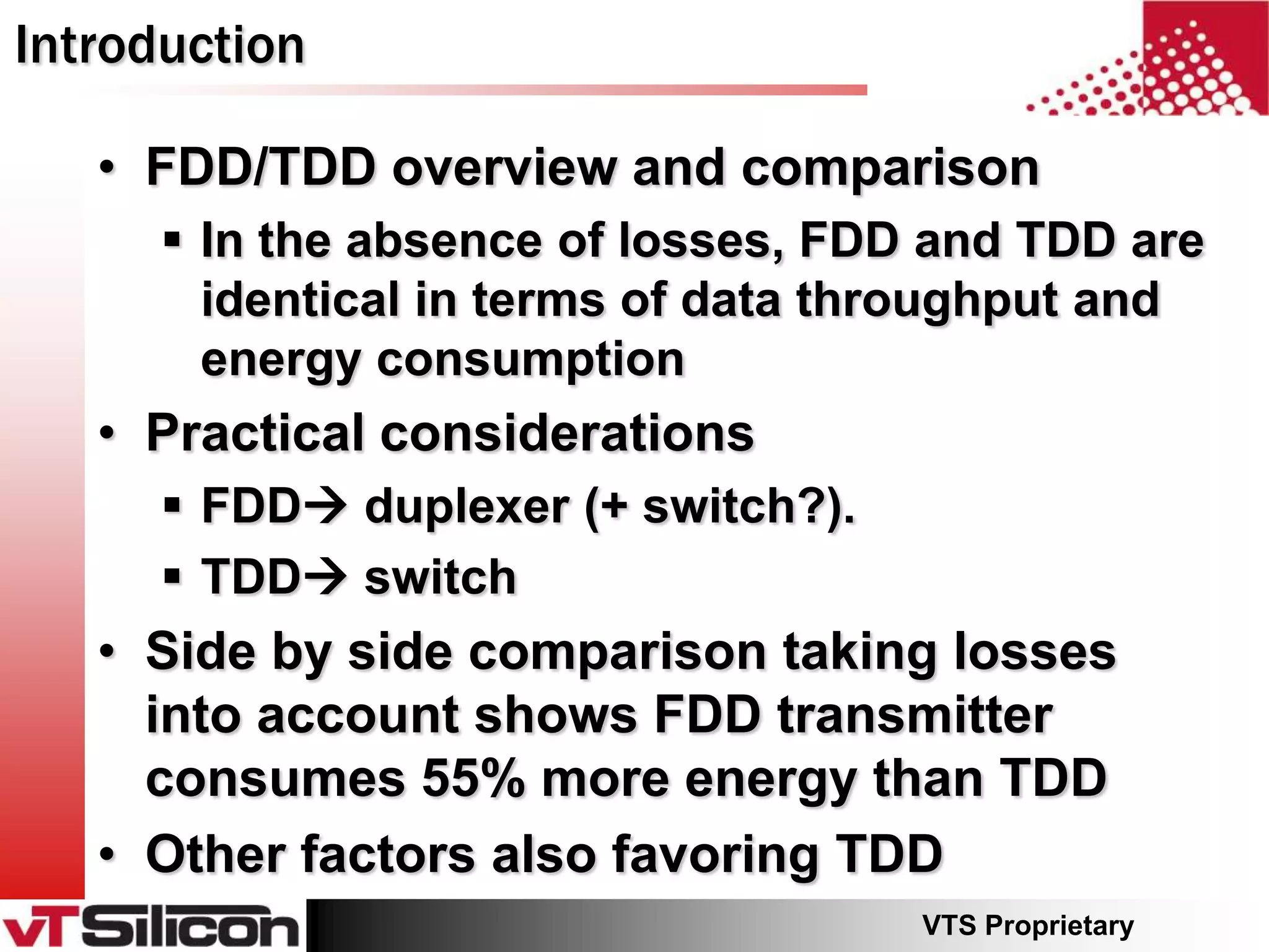 Tdd Versus Fdd | PPTX