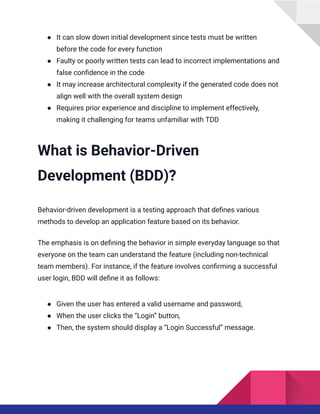 TDD vs. BDD: A Practical Comparison for Modern Development Teams | PDF