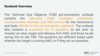 AWS Technical Due Diligence Workshop Session Two | PDF