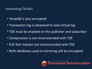Transparent Data Encryption | PPTX