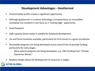 Financing and Risk Mitigation of Geothermal Projects A Developer‘s ...