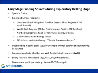 Financing and Risk Mitigation of Geothermal Projects A Developer‘s ...