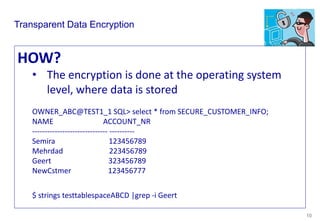 Tde oracle customer_demo | PPTX