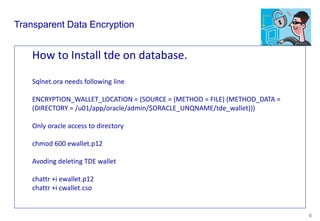 Tde oracle customer_demo | PPTX