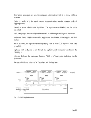 Triple Data Encryption Standard (t-DES) | PDF