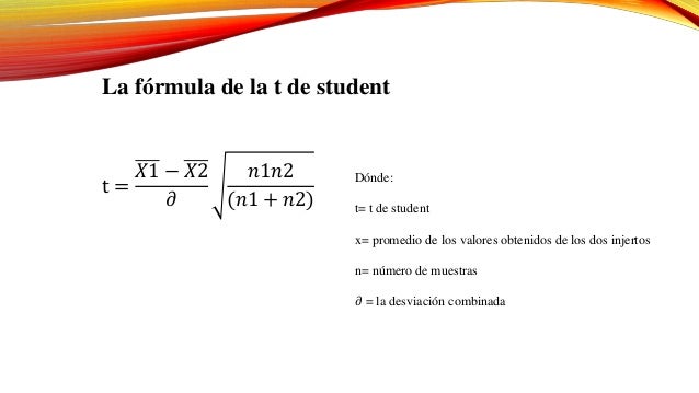 T de student