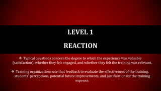 Training And Development Evaluation | PPT