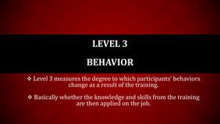 Training And Development Evaluation | PPT