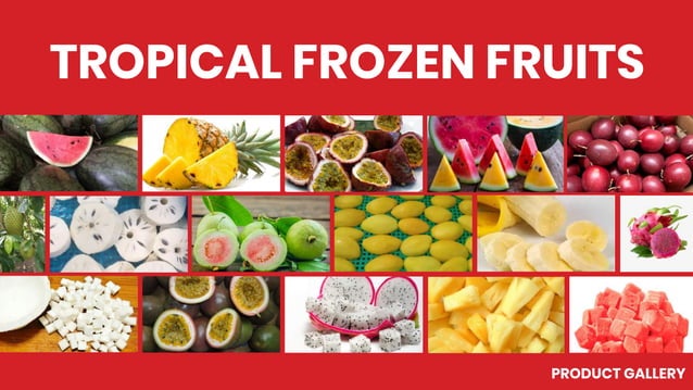 TROPICAL FROZEN FRUIT PROGRESS | PPT