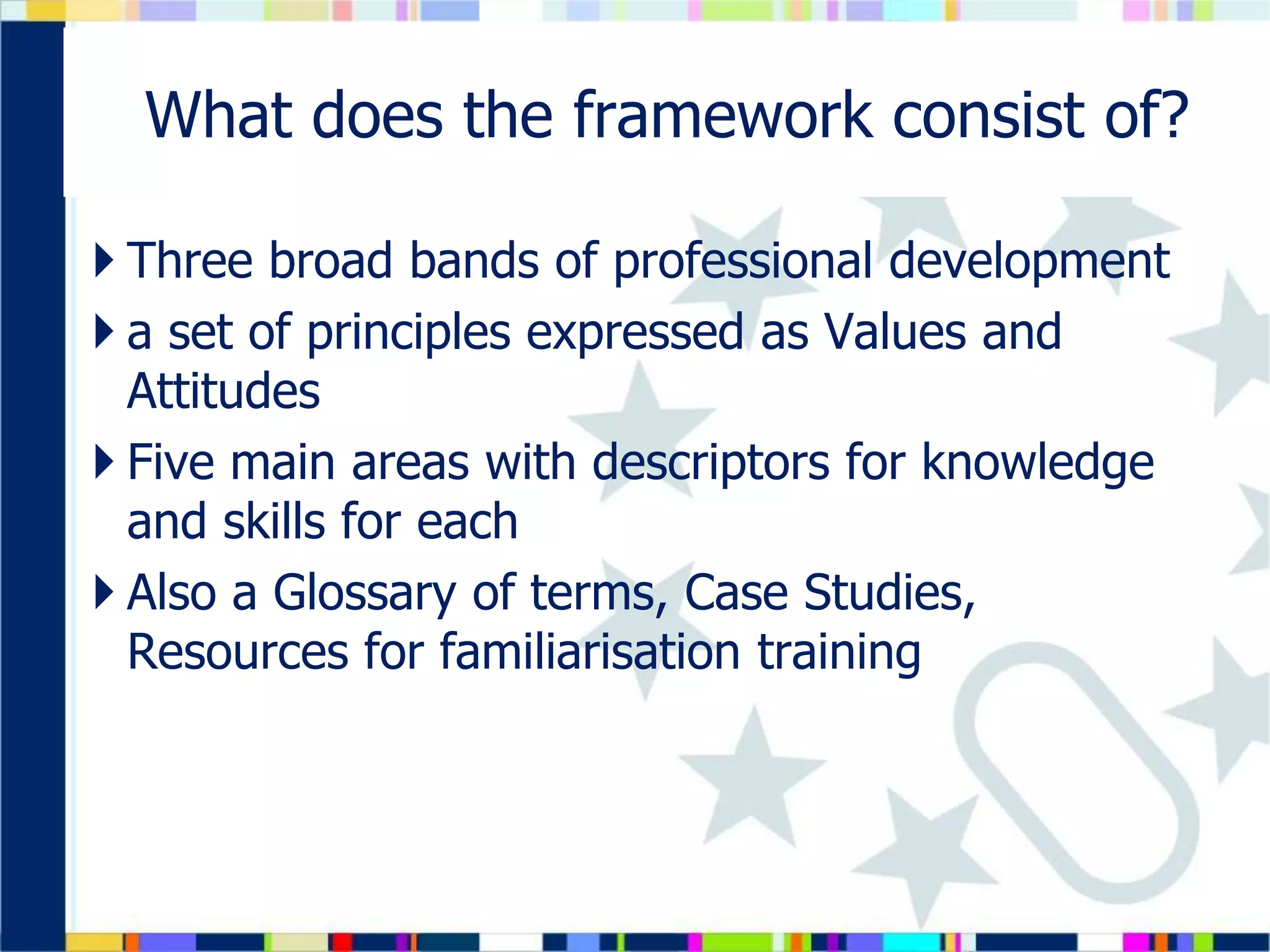 Using the Teacher Development Framework | PPTX