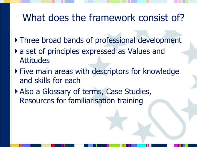Using the Teacher Development Framework | PPTX