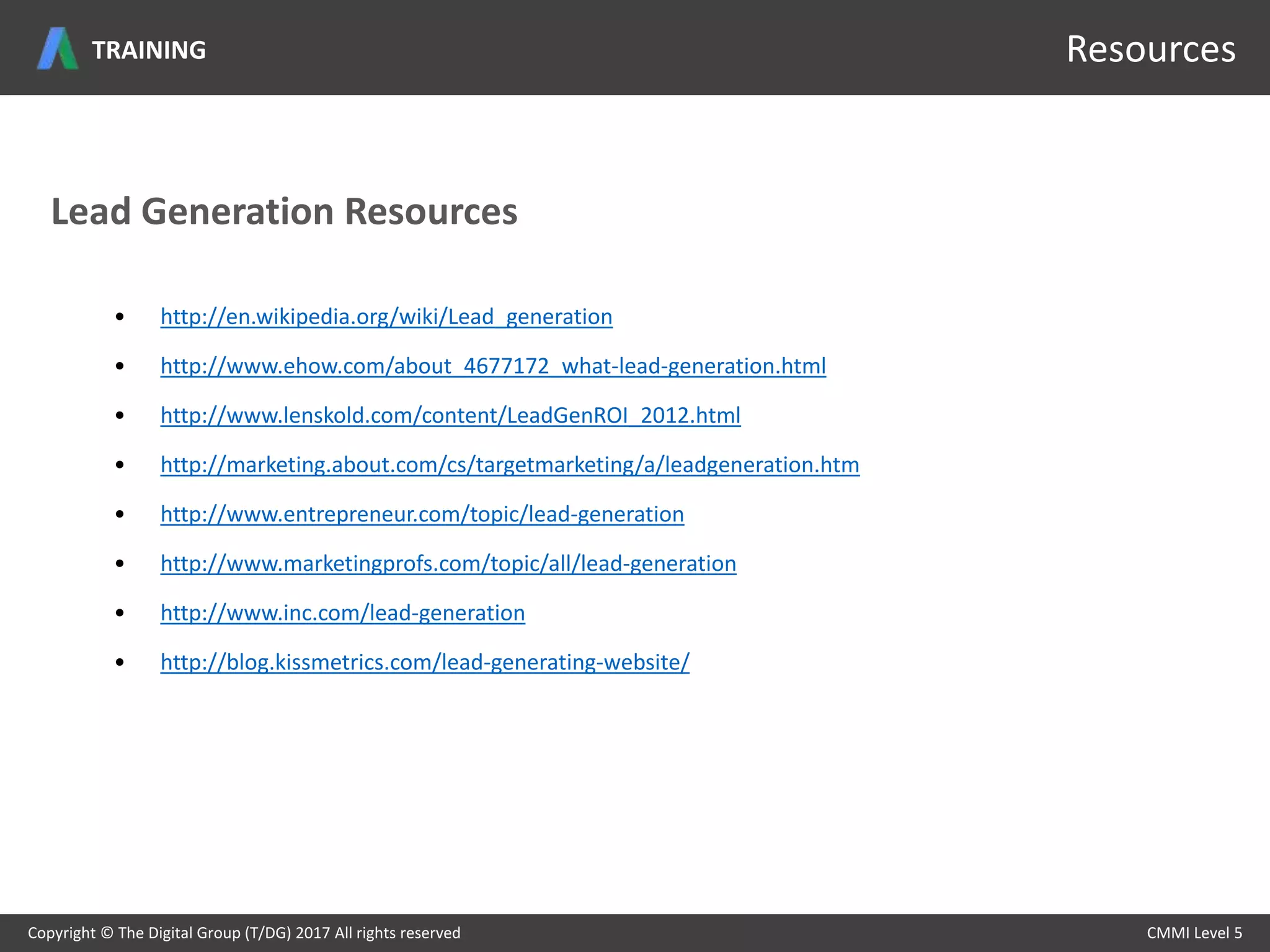 Lead Generation and Management - Training Presentation | PPTX