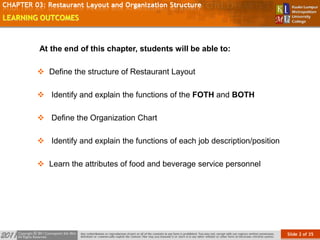 Food and Beverage Management - Unit 3 | PPT | Dining Out | Food & Drink