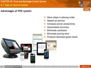 Food and Beverage Management - Unit 5 | PPT