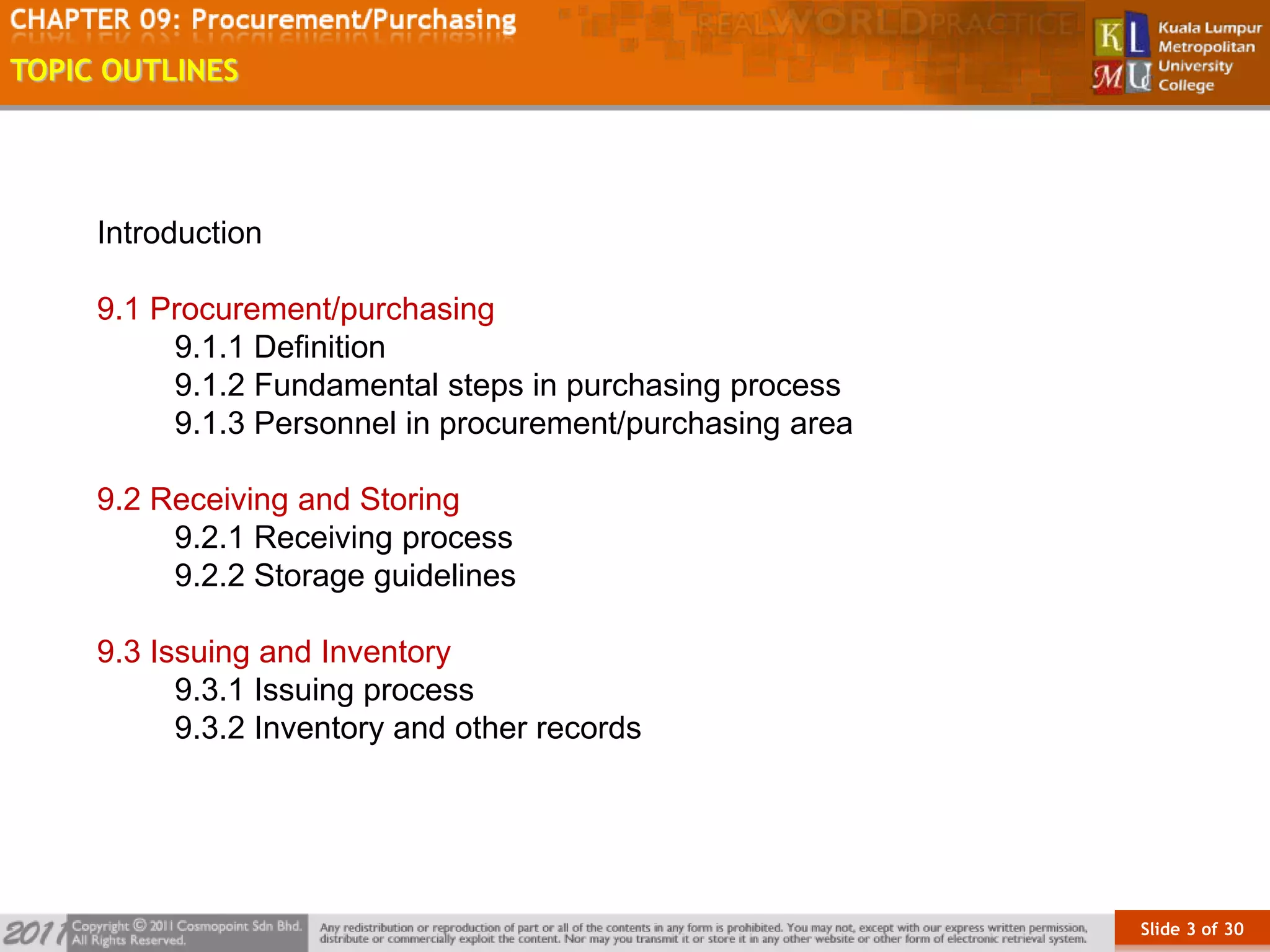 Food and Beverage Management - Unit 9 | PPT