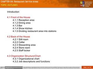 Food and Beverage Operations - Unit 4 | PPT